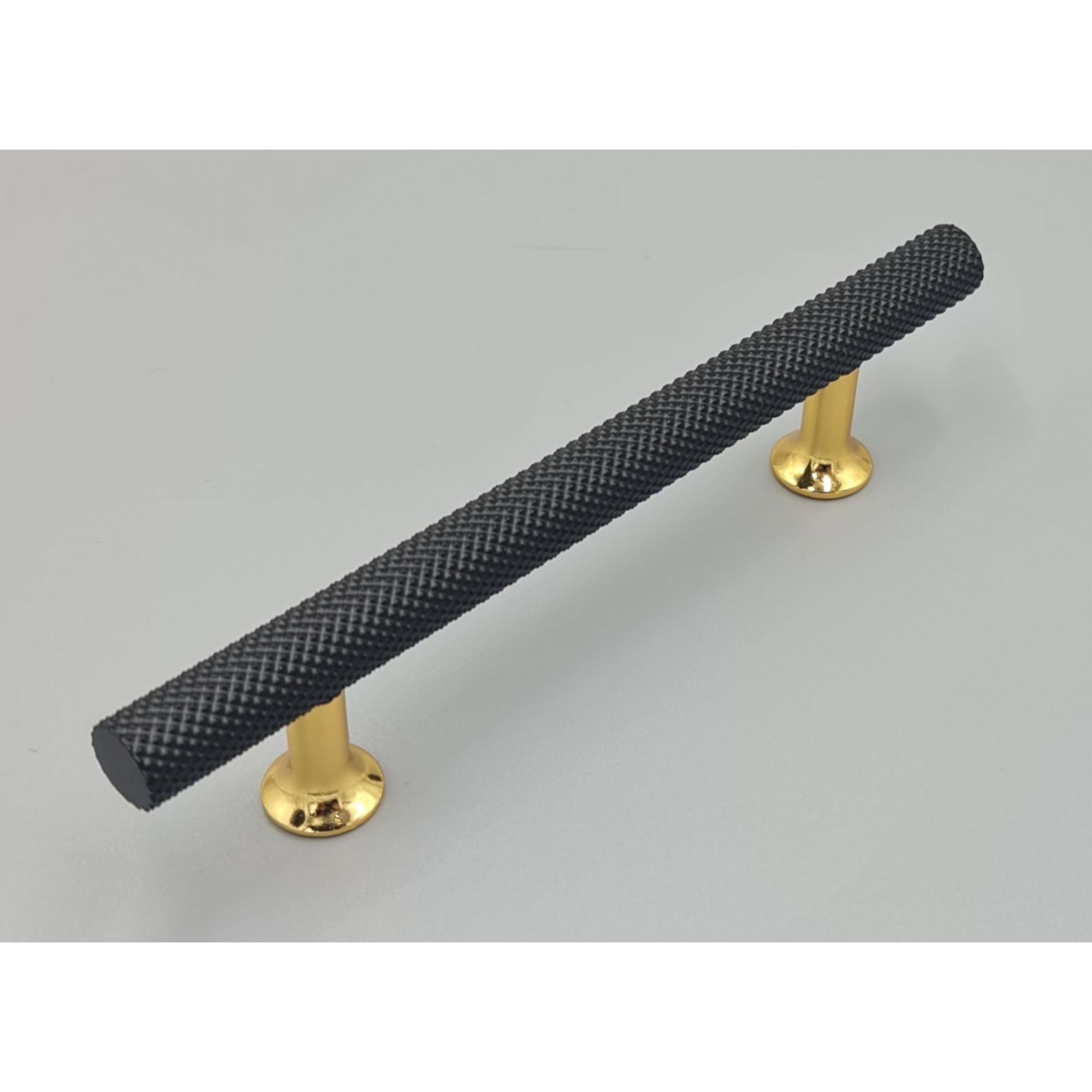 Mobilya Dolap Kulpu Mutfak Çekmece Kulpu Çizgili Dal Siyah Gold 192 mm ...