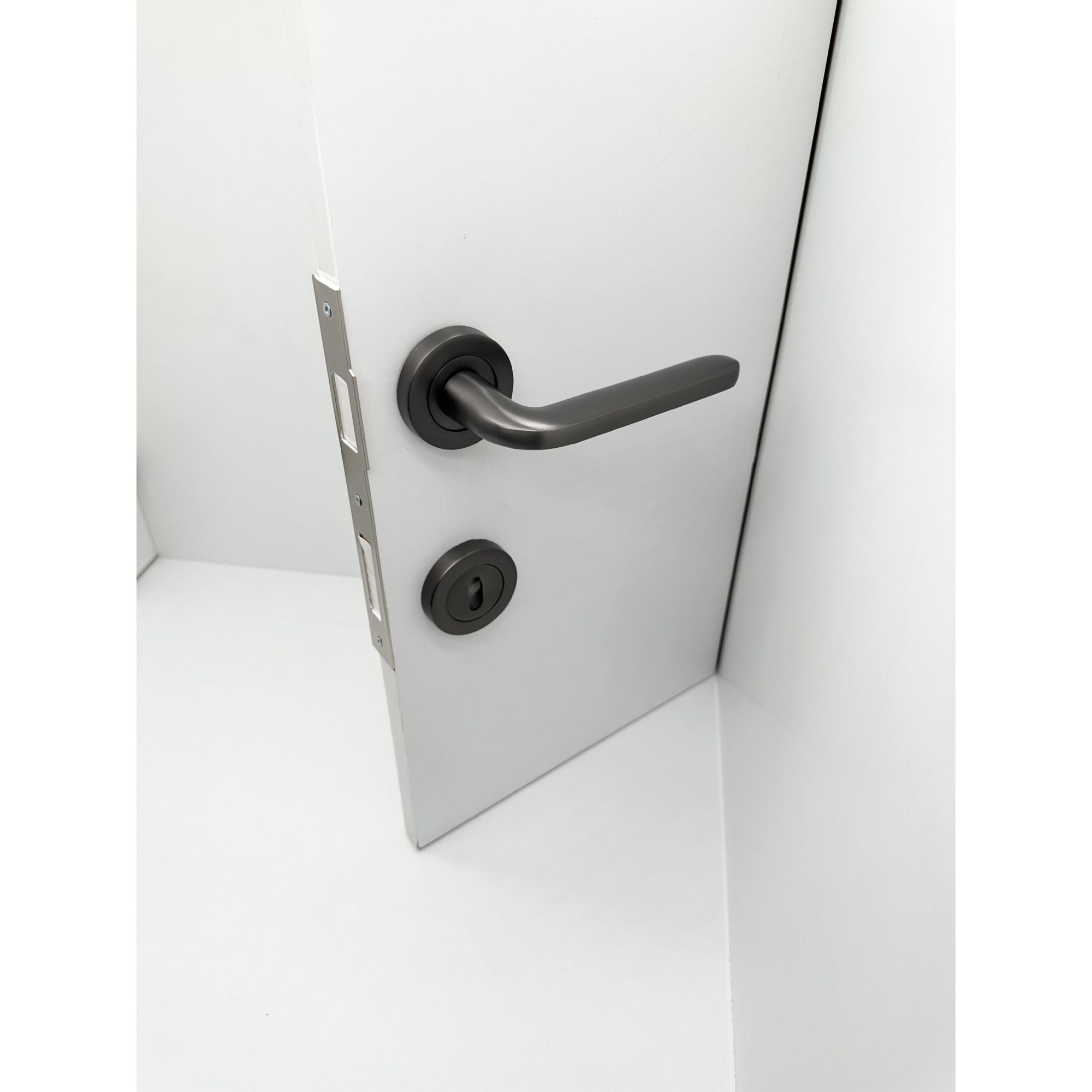 Özen Handles AL48 Araç Mat Skoç Füme Rozetli Oda Kapı Kolu 1 Takım ...