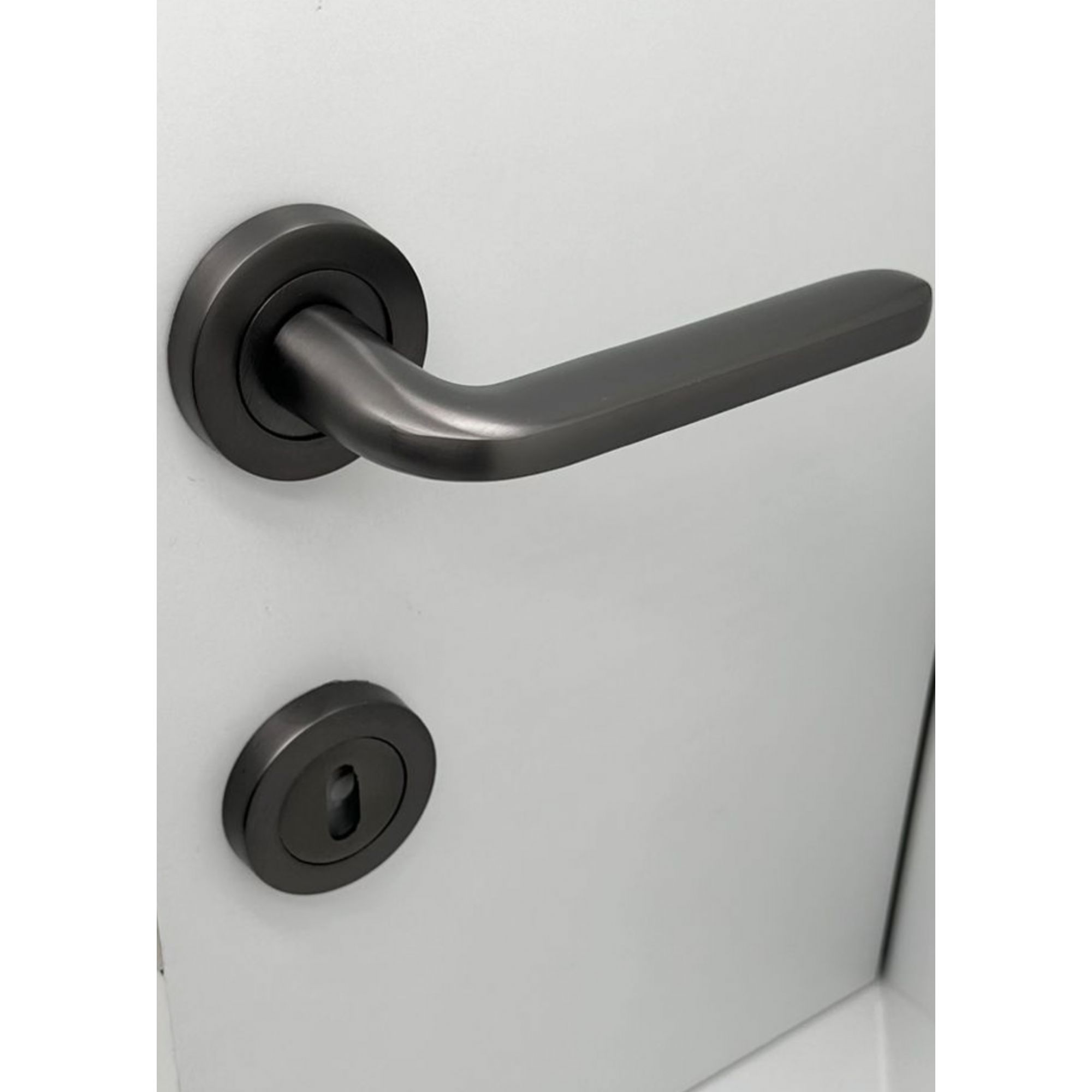 Özen Handles AL48 Araç Mat Skoç Füme Rozetli Oda Kapı Kolu 1 Takım ...