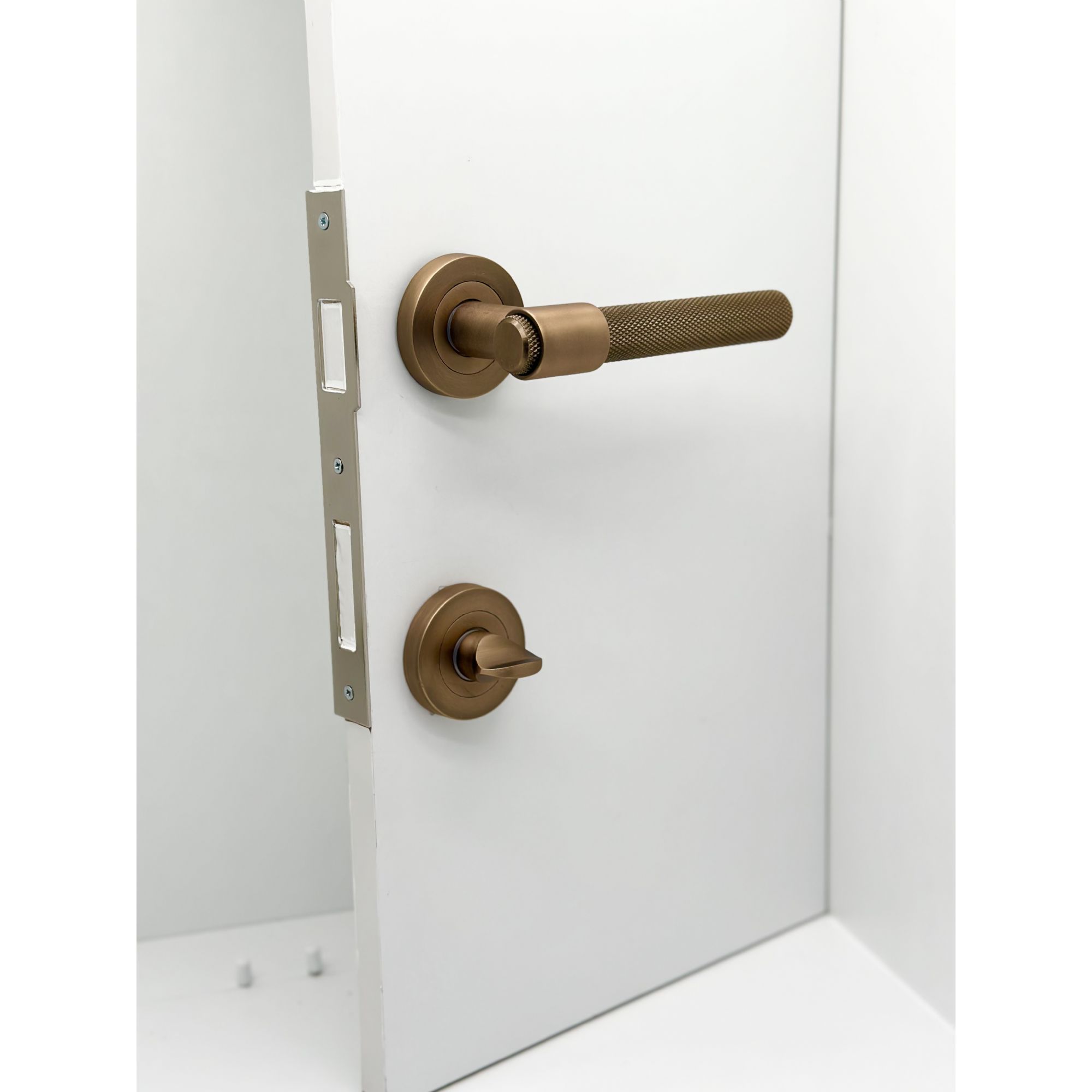 Özen Handles ZK62 Punch Mat Antik Rozetli Wc Banyo Kapı Kolu 1 Takım ...