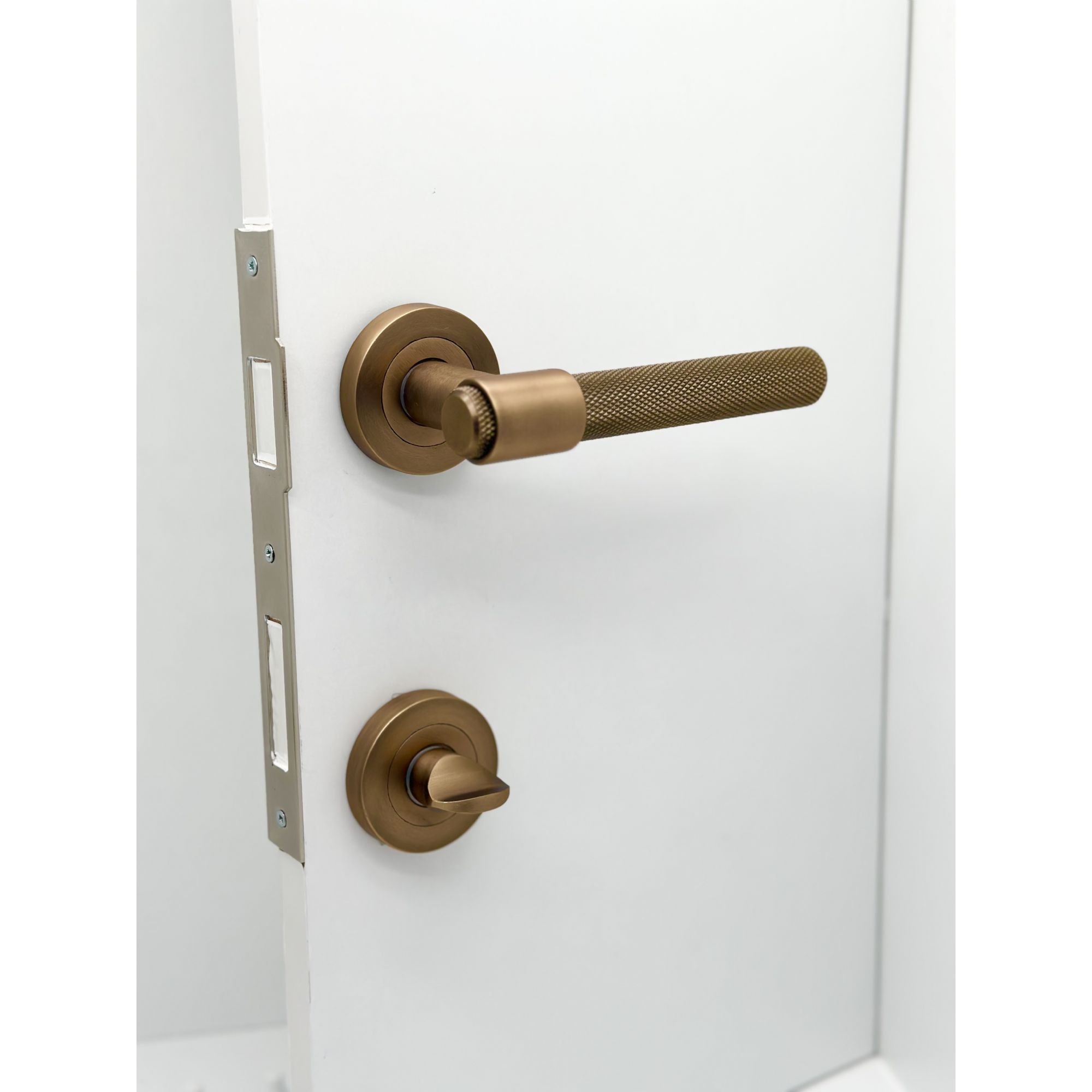 Özen Handles ZK62 Punch Mat Antik Rozetli Wc Banyo Kapı Kolu 1 Takım ...