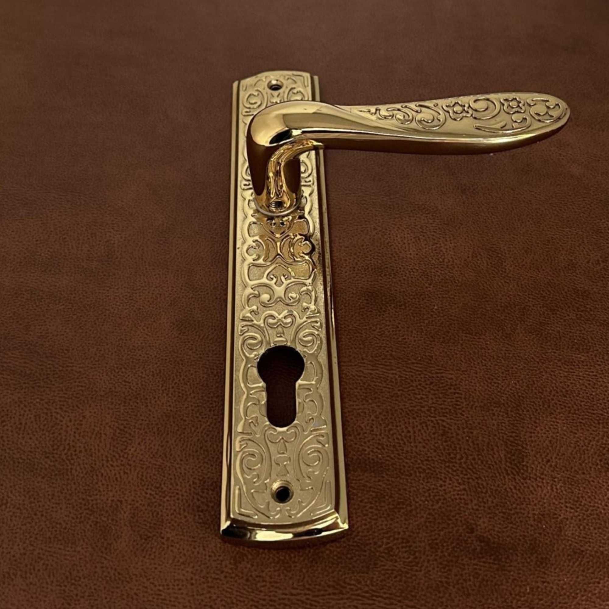 Özen Handles İmza Titanyum ZK19 Zamak Aynalı Yale Çelik Kapı Kolu Sağ ...
