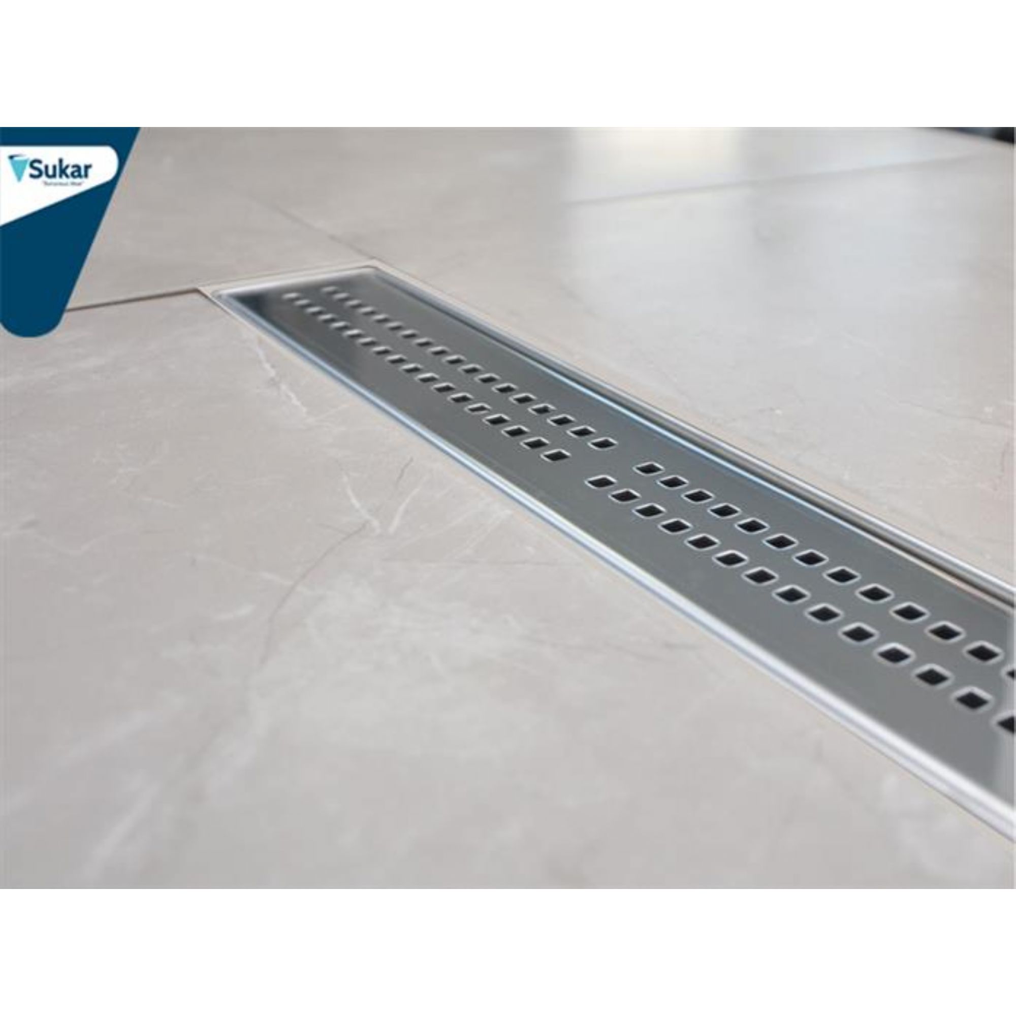 Sukar Line 4P Duş Kanalı Plastik Kasa Paslanmaz Izgara Süzgeç Ø50 Çıkı ...