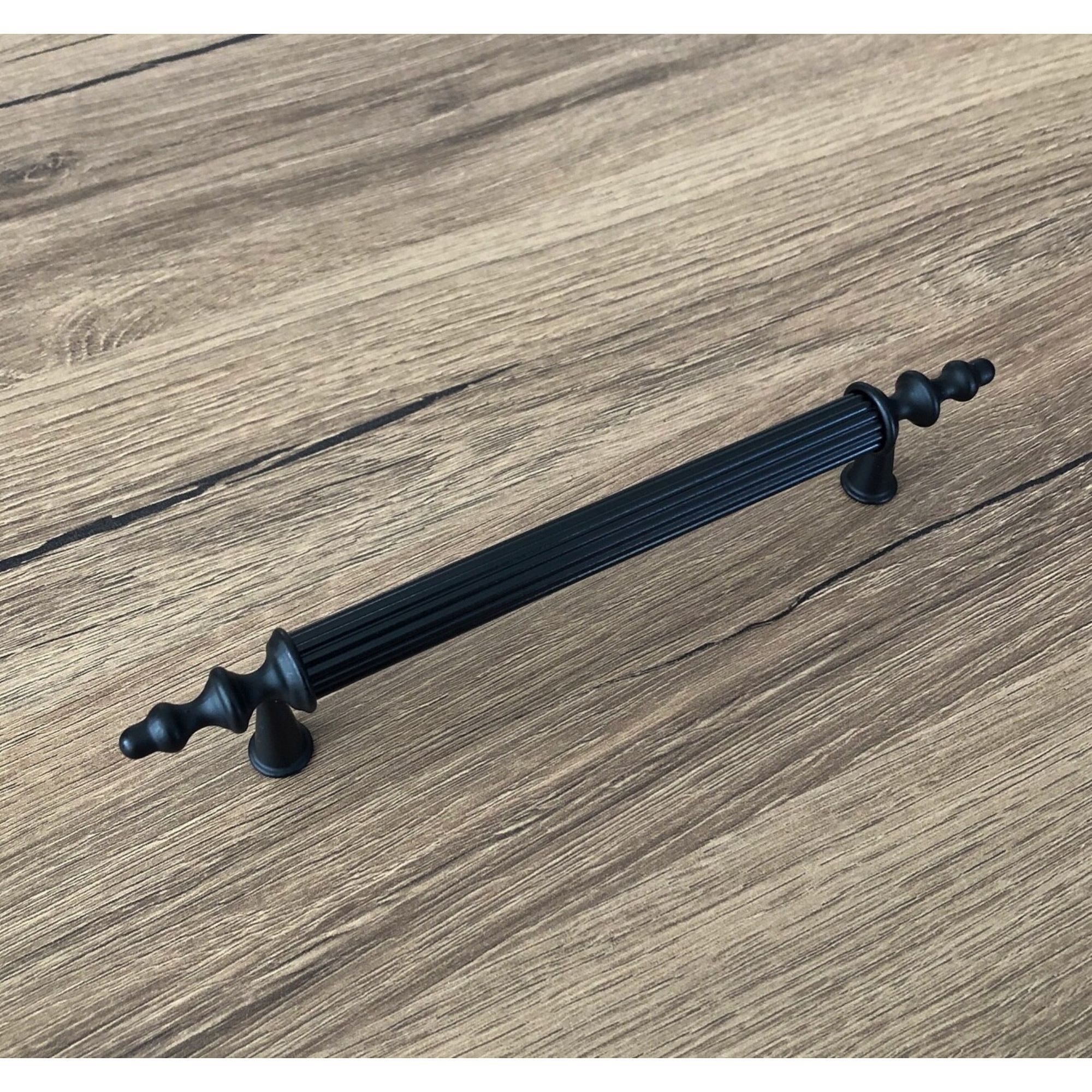 Mat Siyah Mobilya Dolap Mutfak Çekmece Kulpu 96 Mm - istanbulehirdavat.com